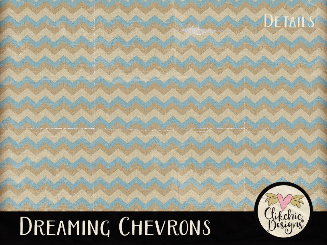 Chevron Digital Paper Pack Shabby Dreaming Chevron Digital Scrapbook ...