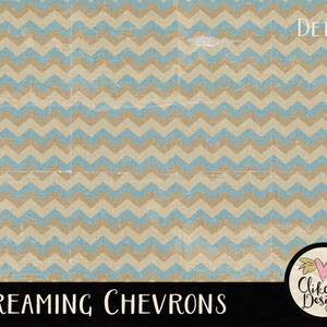 Chevron Digital Paper Pack - Shabby Dreaming Chevron Digital Scrapbook ...