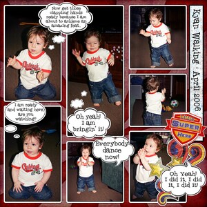 Comic Book Digital Scrapbook Kit Clip Art - Super Hero Digital ...