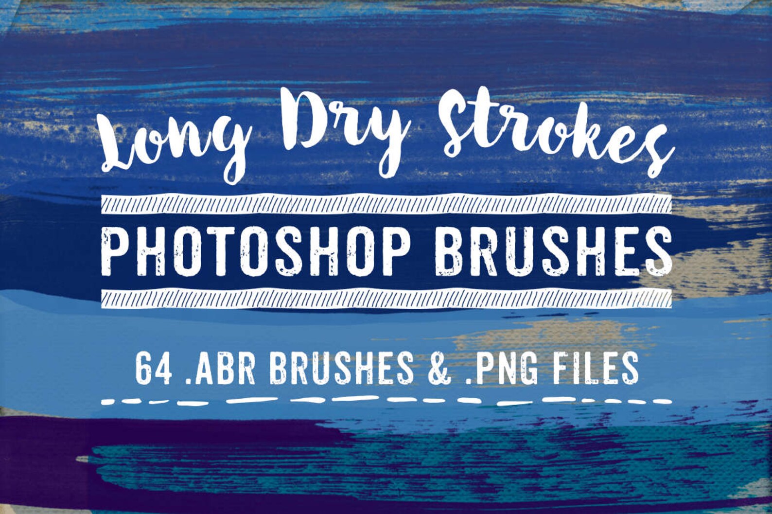 Paint Stroke Photoshop Brushes - Digital Paint Brushes, Long Dry Paint ...