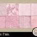 Soft Pink Digital Scrapbook Kit Clipart - Pale Baby Pink Floral Shabby ...