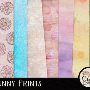 Easter Digital Scrapbook Kit - Spring Bunny & Easter Clipart Elements ...