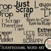 Scrapbooking Word Art Clipart, Scrapbooking Digital Scrapbook Word Art ...