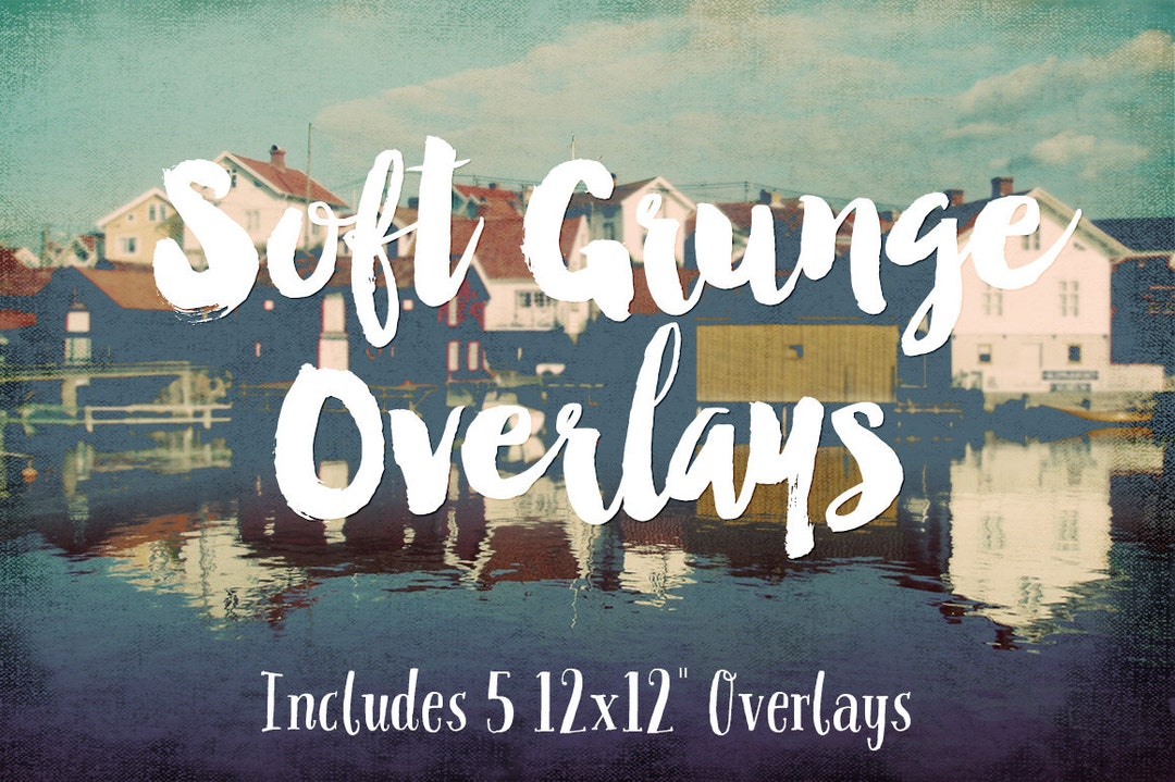 Soft Grunge Texture Overlays Clipart - Digital Scrapbook Textures, Art ...