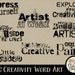 Craft Word Art Clip Art, Creative Digital Scrapbook Word Art Titles ...
