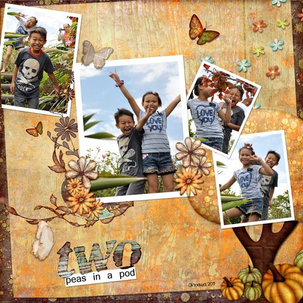Fall Digital Scrapbook Kit Clipart Thankfully Yours Autumn Digital ...