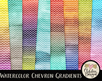 Watercolor Ombre Wash Background Digital Paper 18 JPG - Etsy