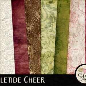 Christmas Digital Scrapbook Kit Clip Art - Yuletide Cheer Christmas ...