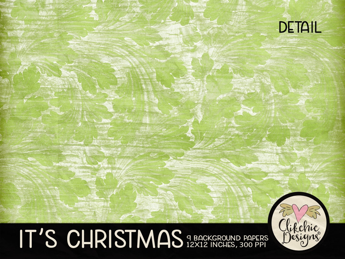 Christmas Digital Paper Pack Christmas Digital Scrapbooking - Etsy