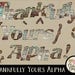 Grunge Alpha, Grunge Digital Scrapbook Alphabet Clip Art - Altered Art ...