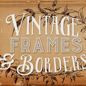 Frame Clipart - Vintage Frames & Borders - Vintage Digital Scrapbook ...