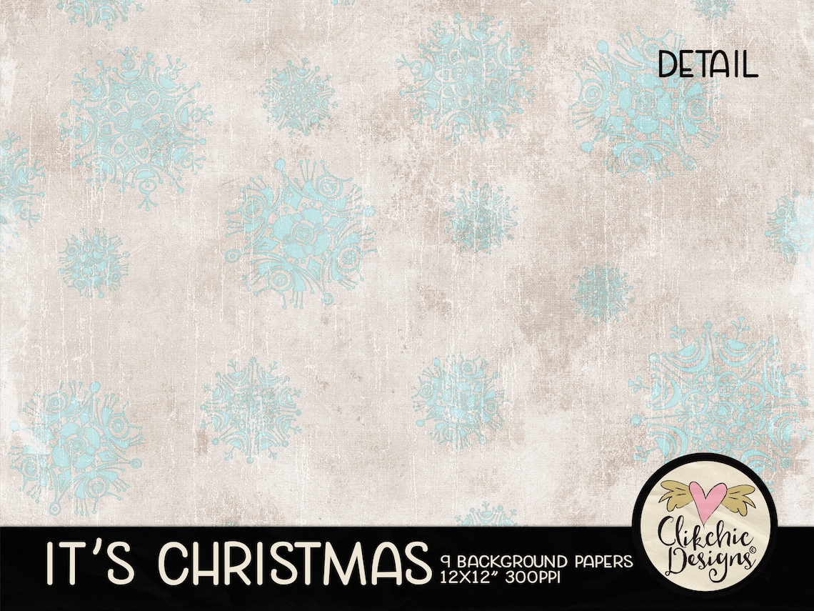 Christmas Digital Paper Pack Christmas Digital Scrapbooking - Etsy