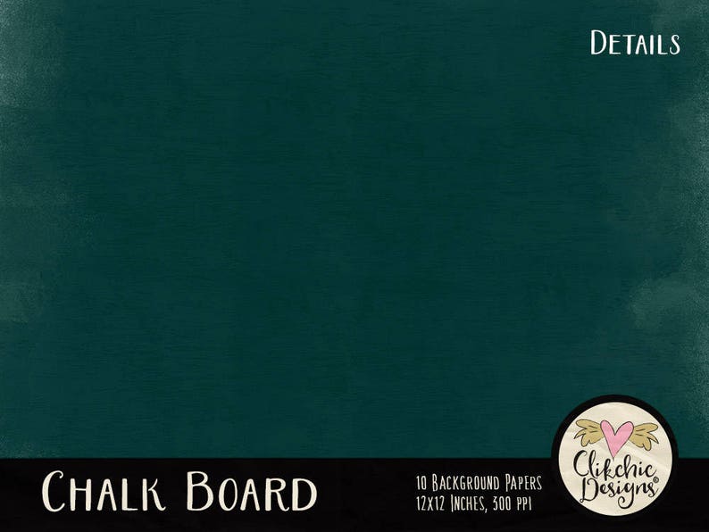 Chalkboard Digital Paper Pack Chalk Board, Blackboard Digital Scrapbook ...