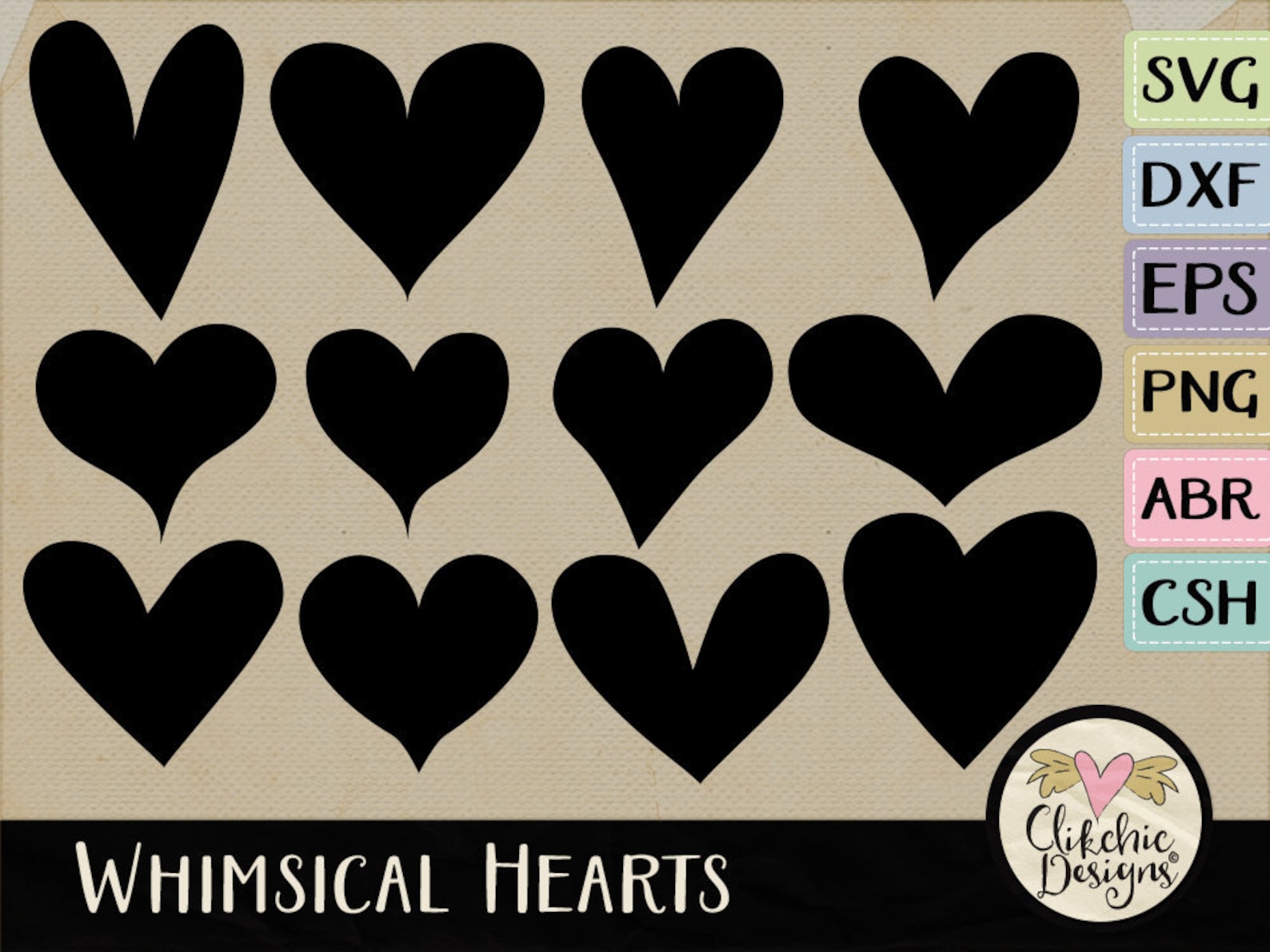 Heart SVG Cutting Files Heart DXF Cut File Heart Clipart - Etsy