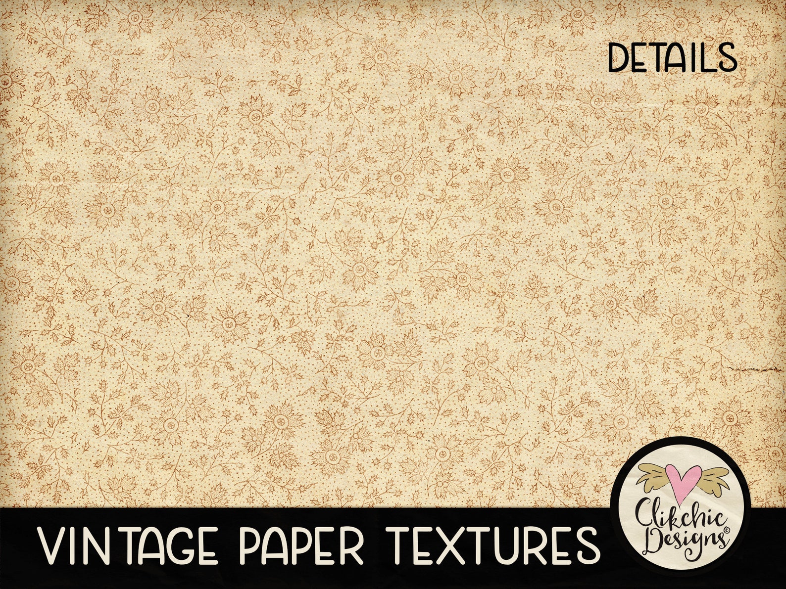 Vintage Digital Paper Background Texture Pack Vintage Paper Pack ...