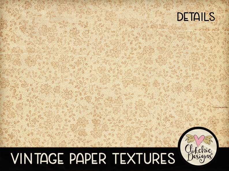 Vintage Digital Paper Background Texture Pack Vintage Paper Pack ...