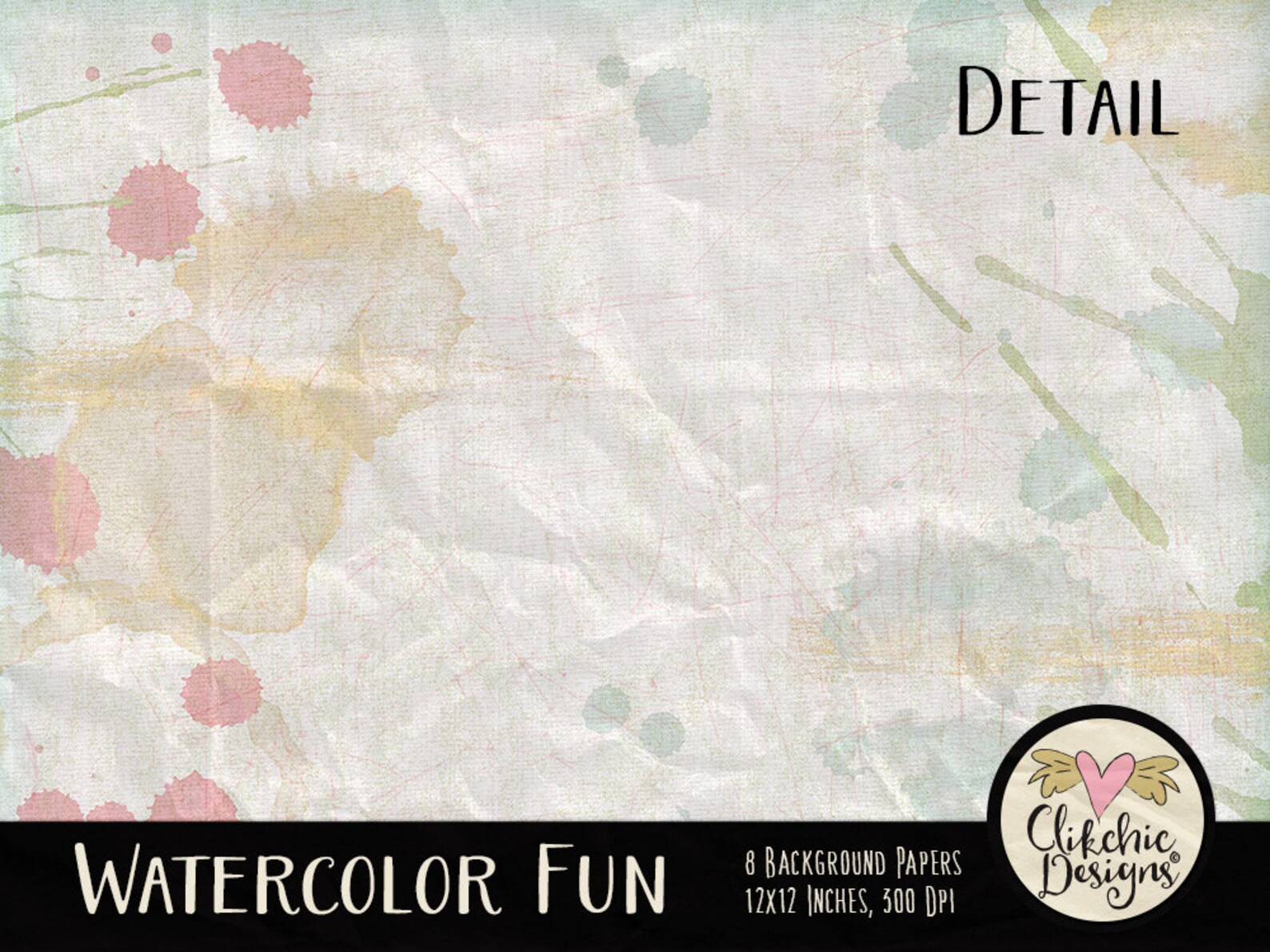 Watercolor Paint Digital Paper Pack Painted Style Digital - Etsy