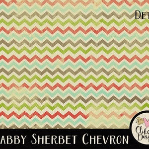 Chevron Digital Paper Pack Chic Shabby Sherbet Chevron Digital ...