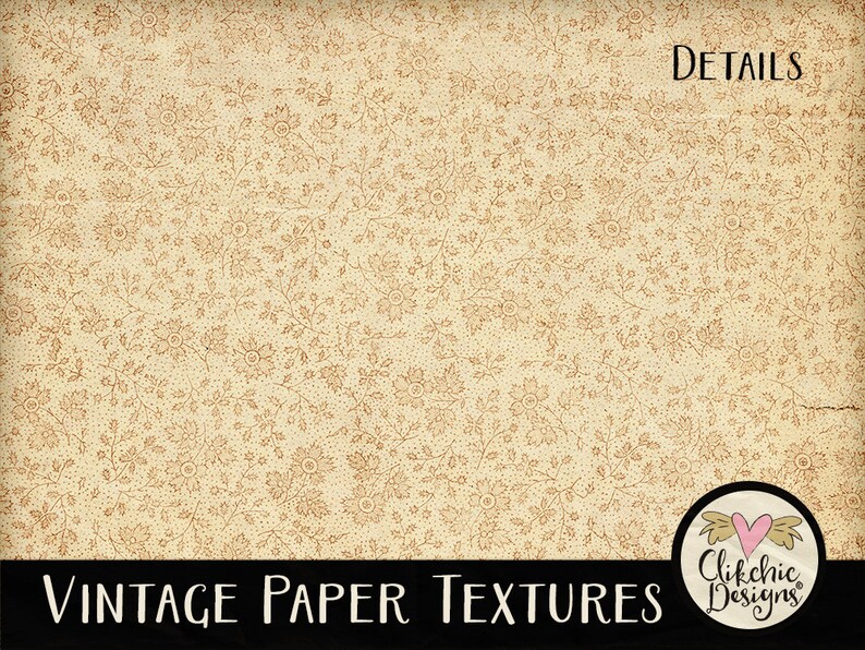 Vintage Digital Paper Background Texture Pack Vintage Paper | Etsy