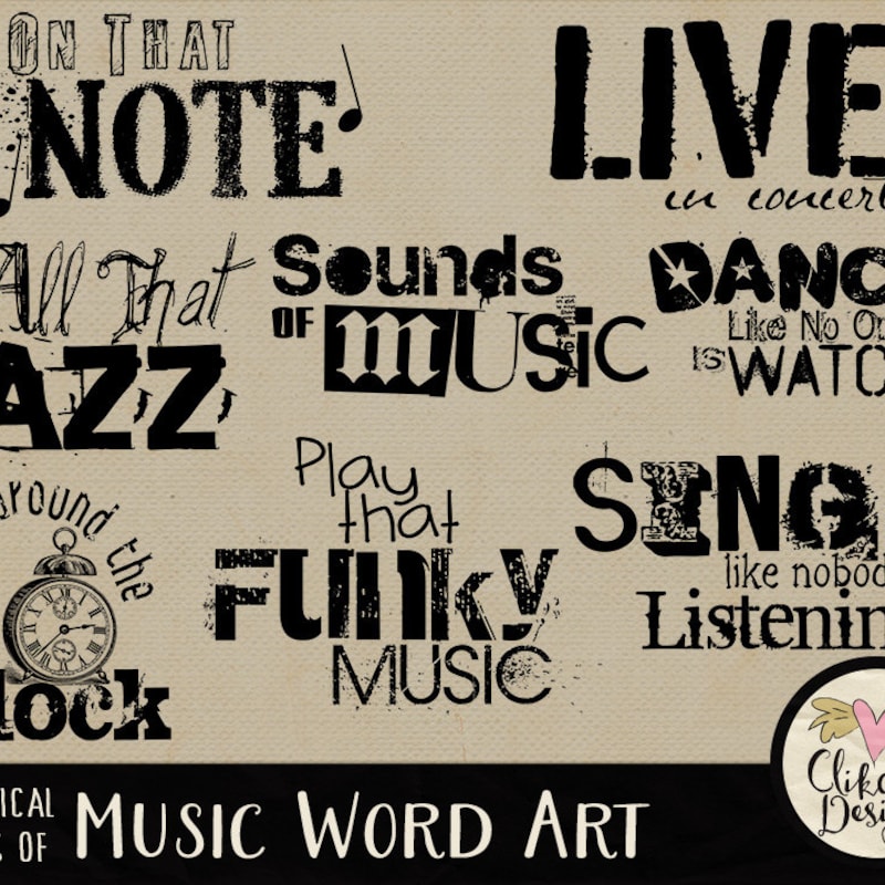 Music Clip Art - Etsy