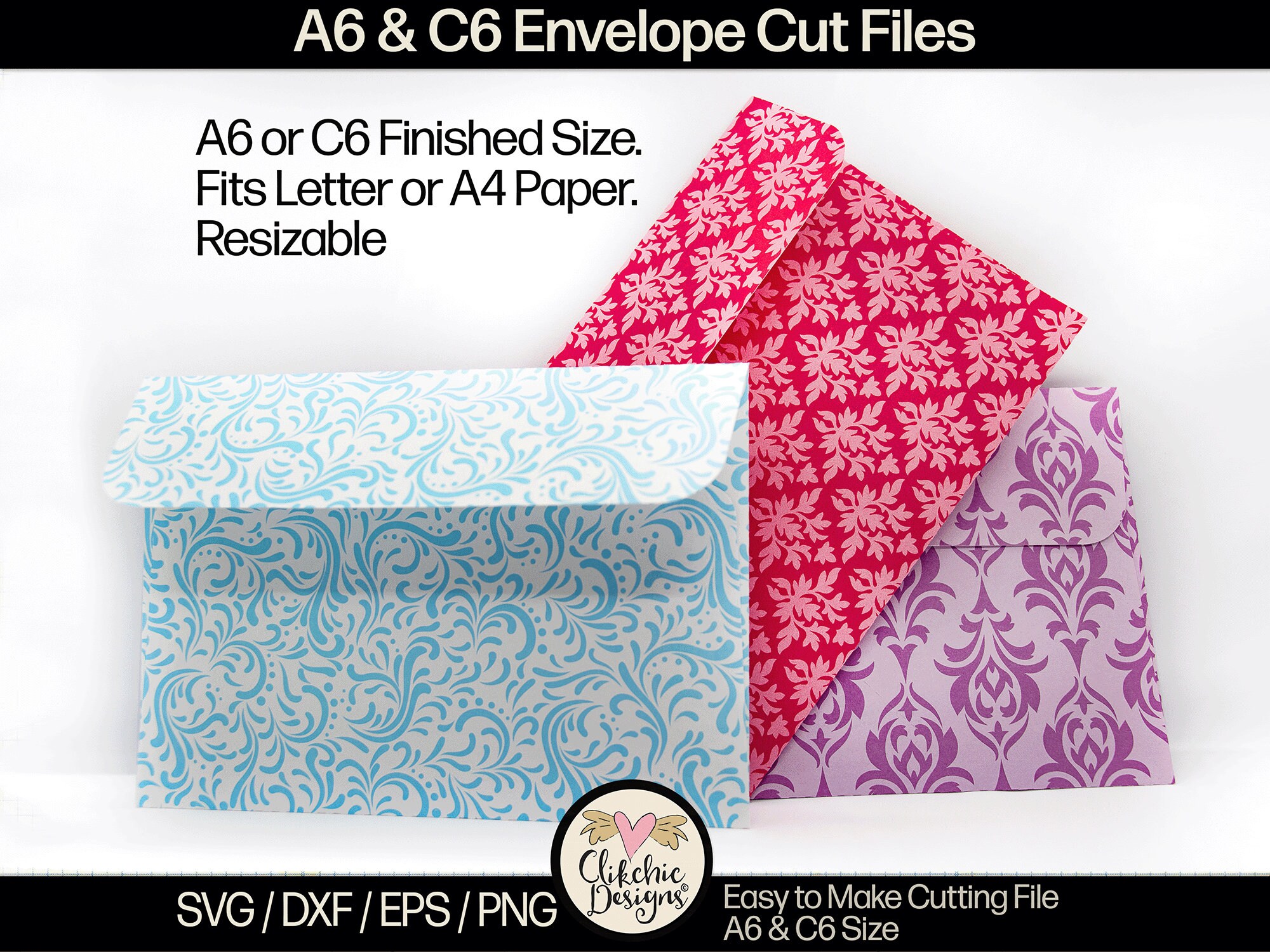 A6 C6 Envelope SVG Template, DIY Card Envelopes (digital Download) - Etsy
