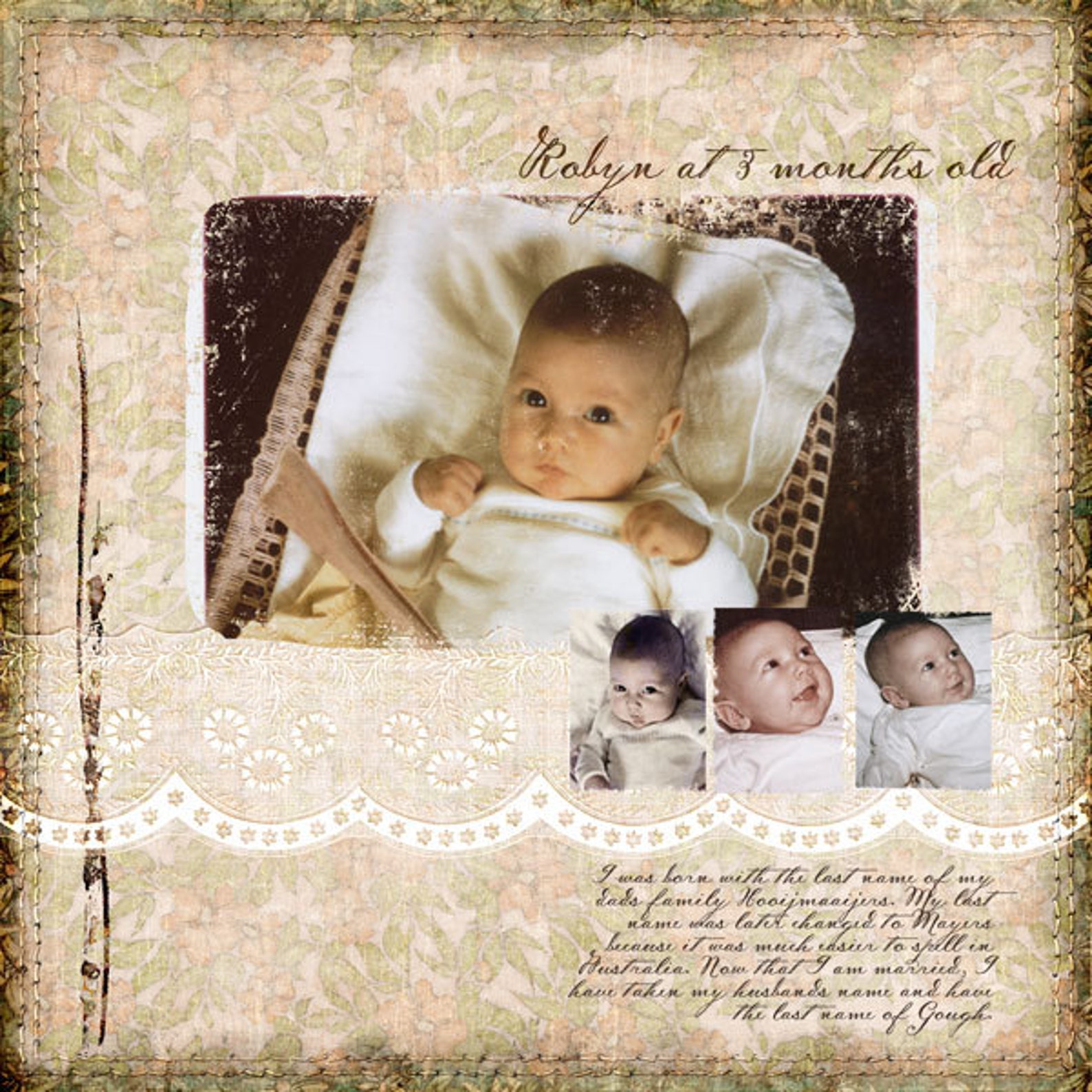 Vintage Digital Scrapbook Kit Clip Art - Vintage Spring Shabby Heritage ...