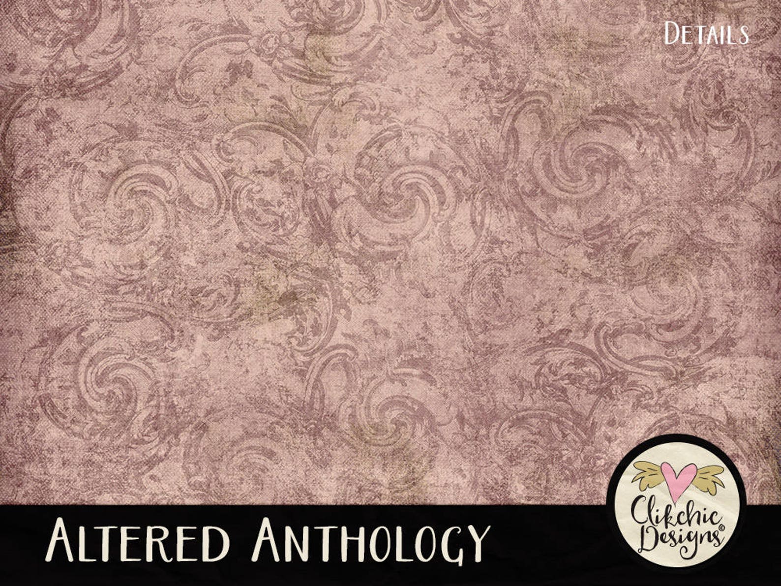 Digital Paper Pack, 24 Shabby Vintage Digital Scrapbook Paper ...