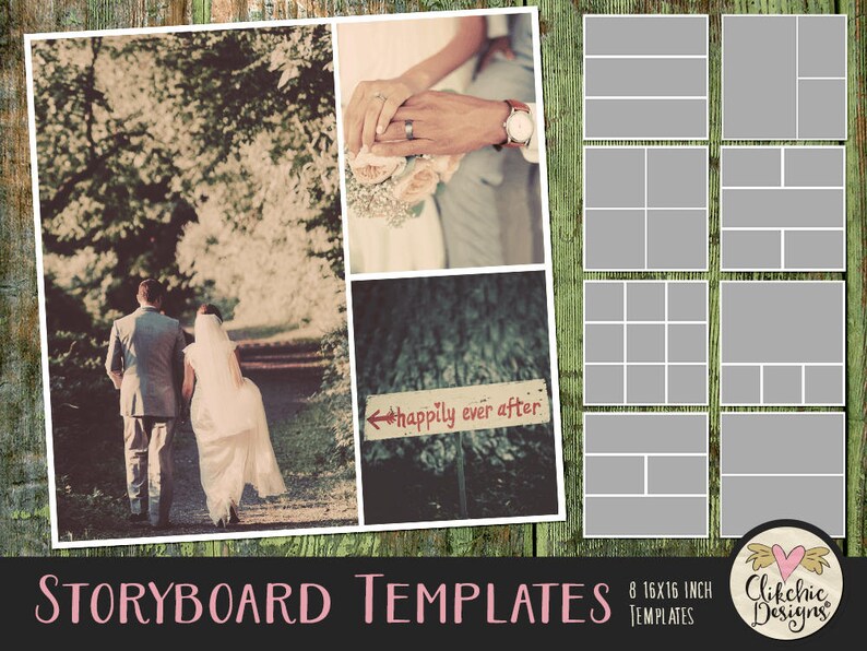 Photoshop Templates - Multiple Photo Photography Templates - Storyboard ...
