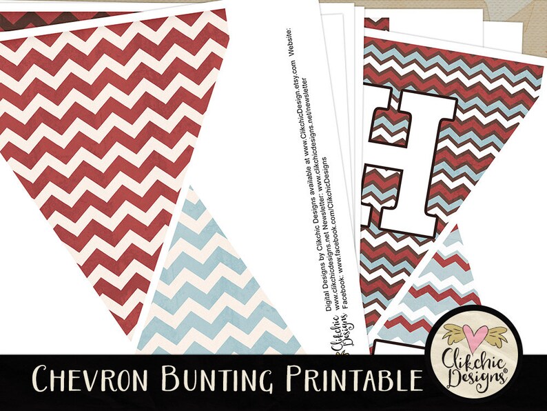 Printable Birthday Banner Decoration Printable Birthday Bunting ...