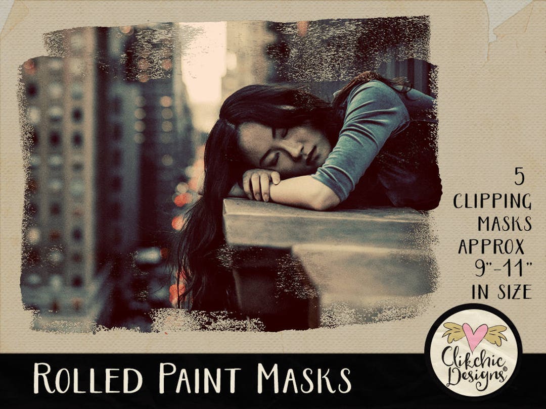 Rolled Paint Clipping Masks - 8 Rolled Paint Photoshop Photography ...