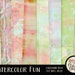 Watercolor Paint Digital Paper Pack Painted Style Digital - Etsy