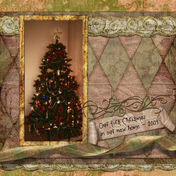 Christmas Digital Scrapbook Kit Clip Art Digital Scrapbooking Christmas ...