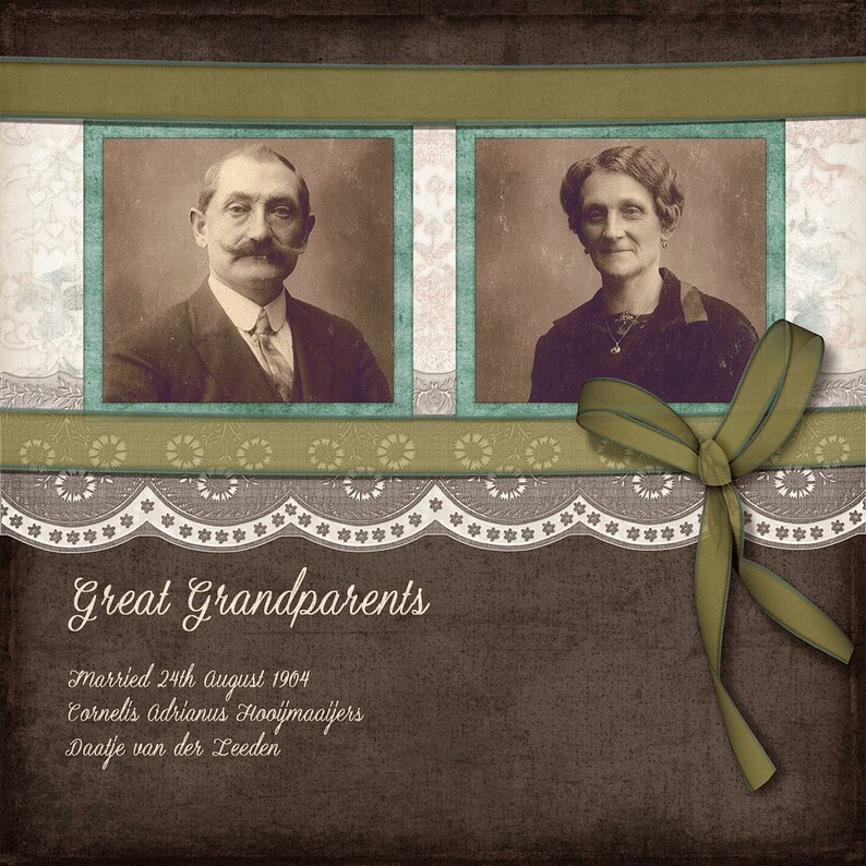 Vintage Digital Scrapbook Album - Vintage Spring Quick Page Album - 12 ...