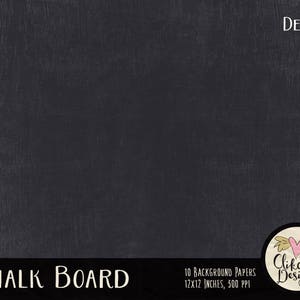 Chalkboard Digital Paper Pack - Chalk Board, Blackboard Digital ...