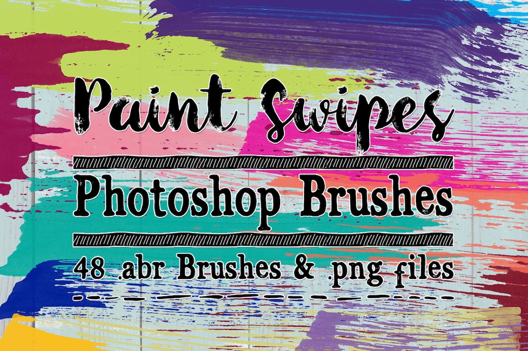 Paint Swipe Photoshop Brushes & Digital Stamps Clip Art - 48 Abr ...