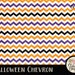 Halloween Paper Pack - Chevron Digital Scrapbook Paper - Halloween ...