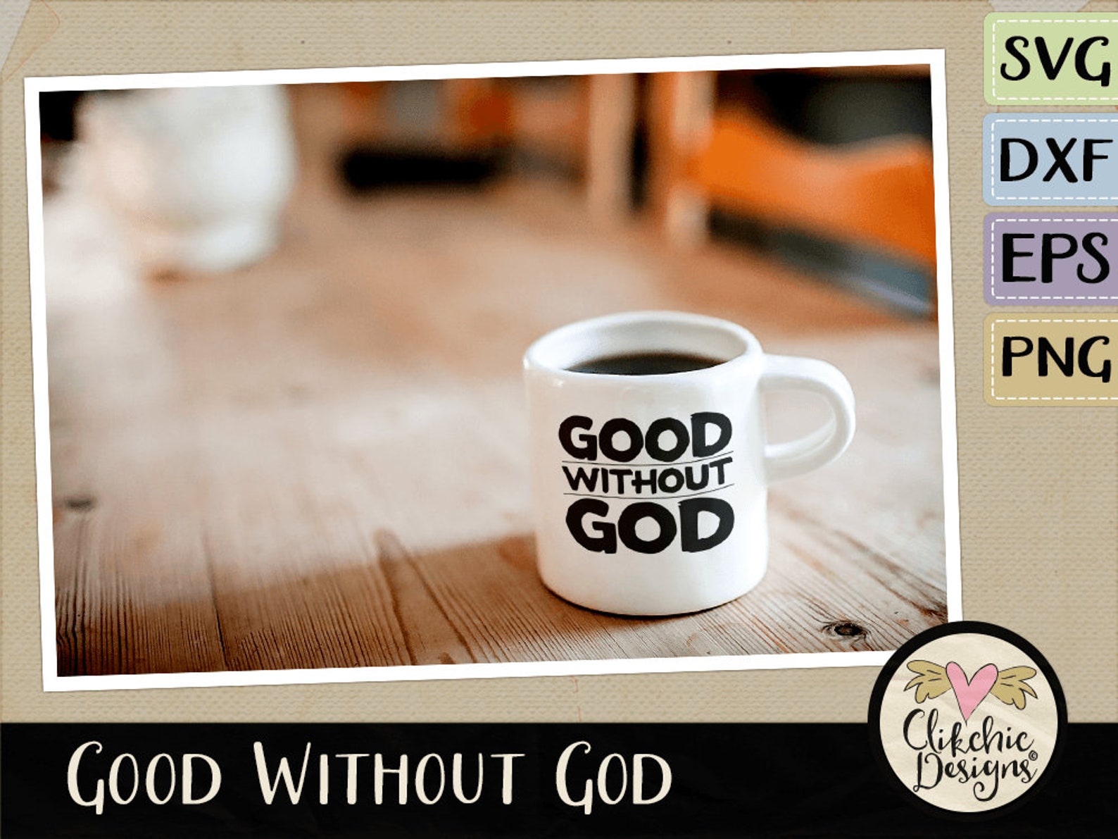 Atheist SVG Cutting Files, Good Without God Svg, DXF Cut File, Atheist ...