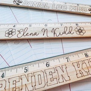 Personalized Engraved Ruler, Custom Ruler for Kids, Back to School ...
