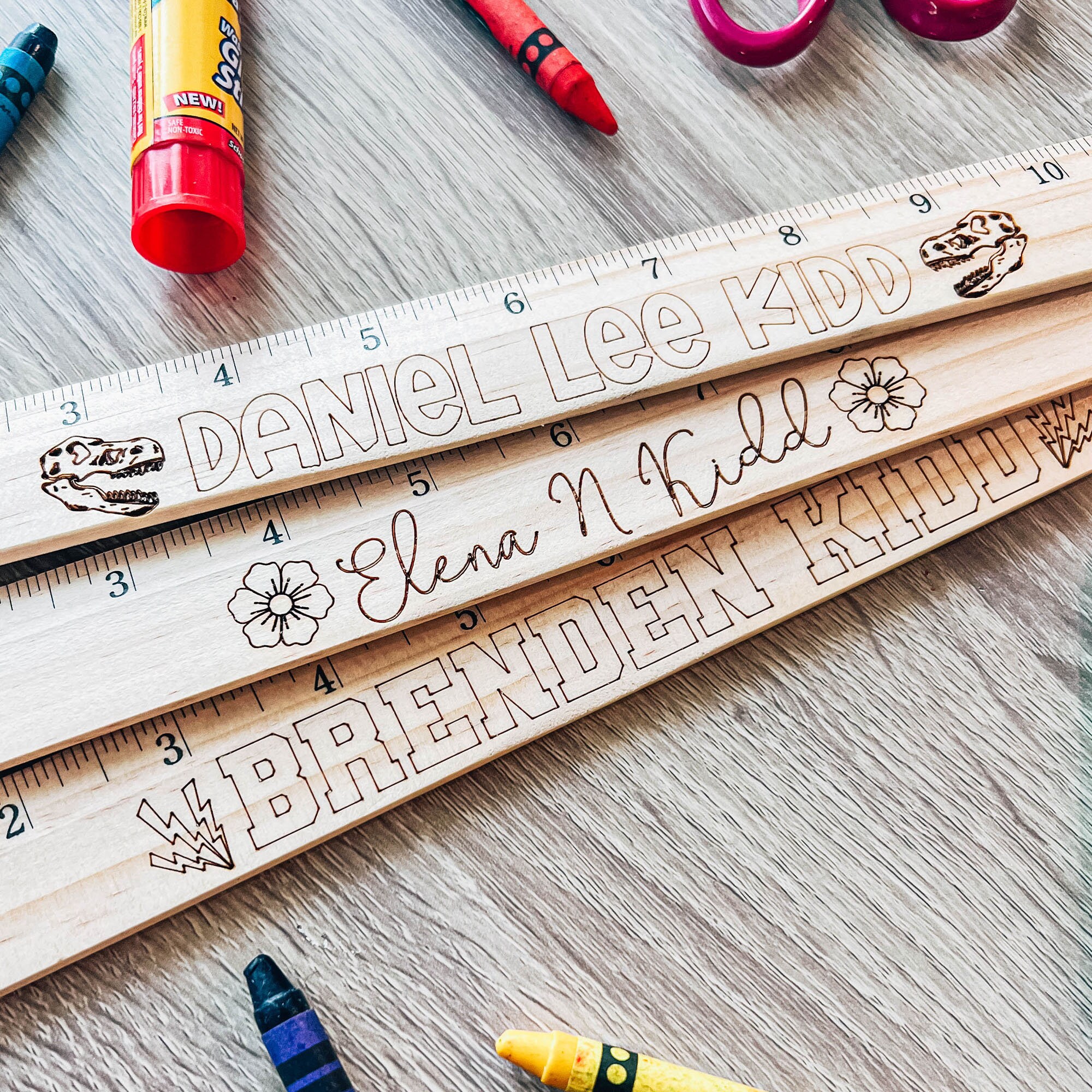 Personalized Engraved Ruler Custom Ruler for Kids Back to - Etsy