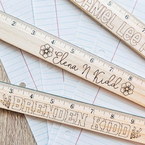 Personalized Engraved Ruler, Custom Ruler for Kids, Back to School ...