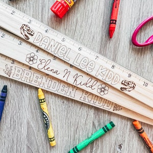 Personalized Engraved Ruler, Custom Ruler for Kids, Back to School ...