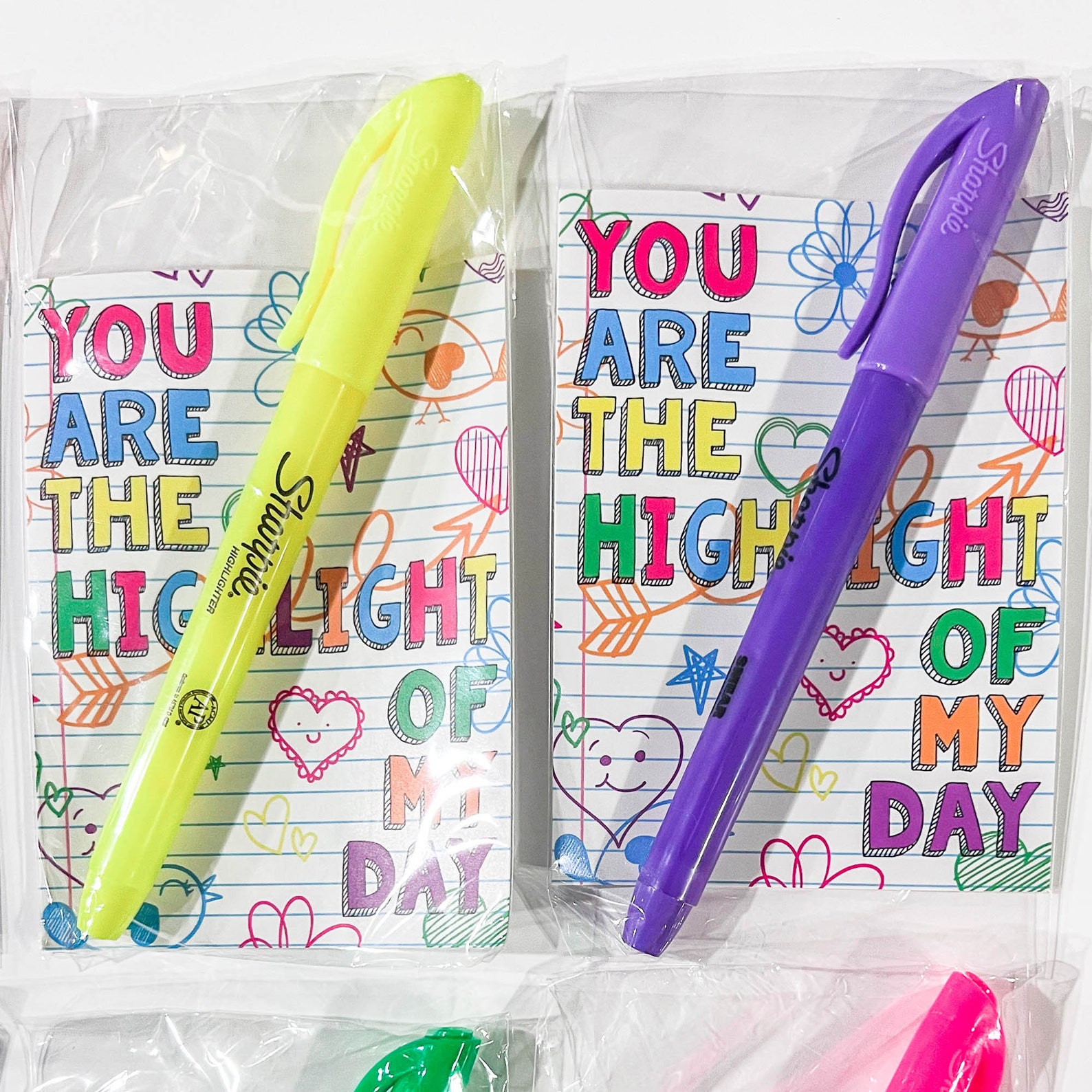 Highlighter Class Valentine Artist Party Favor Kid's | Etsy