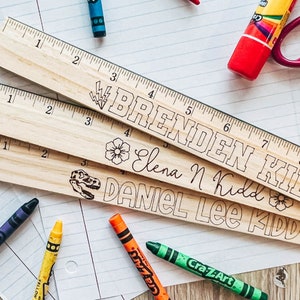 Personalized Engraved Ruler, Custom Ruler for Kids, Back to School ...