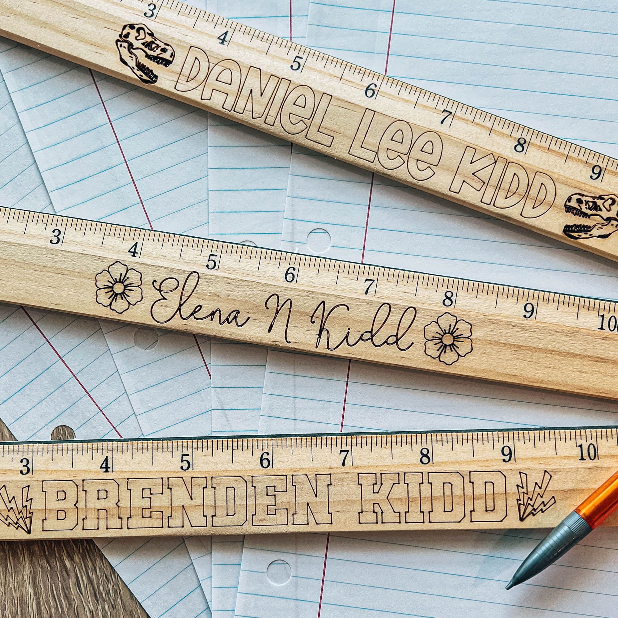 Personalized Engraved Ruler Custom Ruler for Kids Back to - Etsy