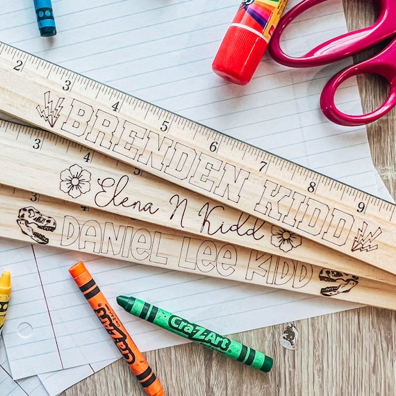 Personalized Engraved Ruler Custom Ruler for Kids Back to - Etsy