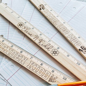 Personalized Engraved Ruler, Custom Ruler for Kids, Back to School ...