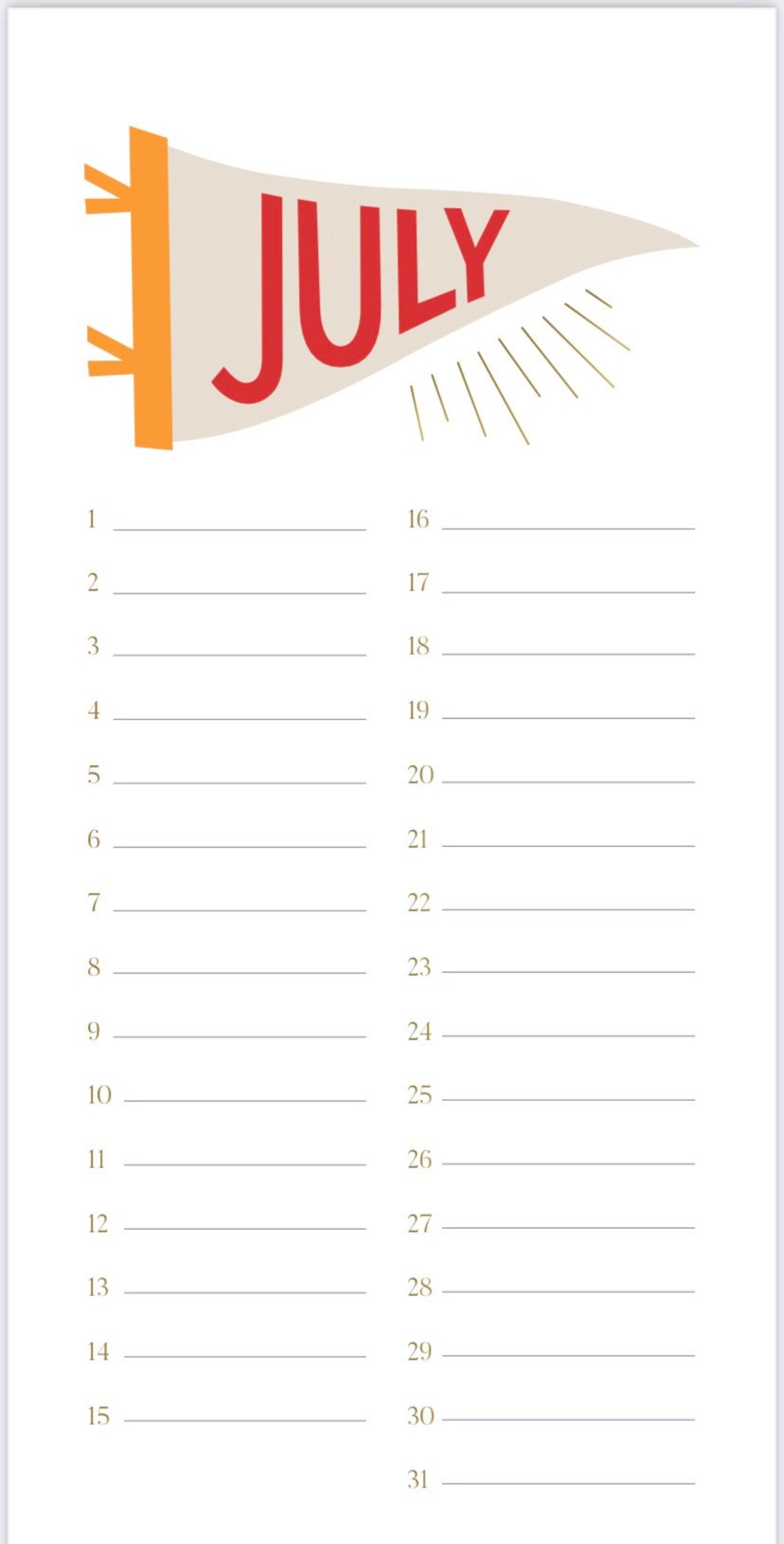 Celebration Calendar - Etsy