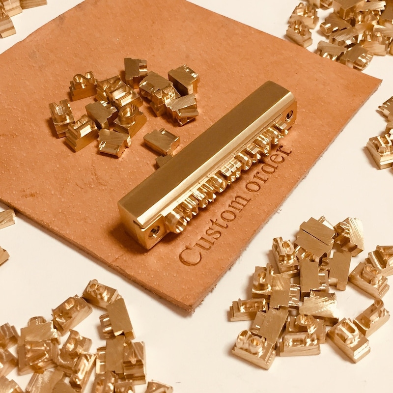 Leather Emboss Alphabets - Etsy