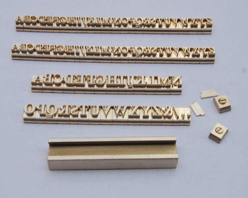 T-slot Alphabet Leather Tools Alphabet Set Custom Alphabet Set - Etsy