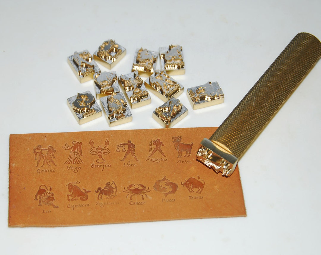 Custom Stamp Leather Stamp Handle Stamped on Veg-tan Leather - Etsy